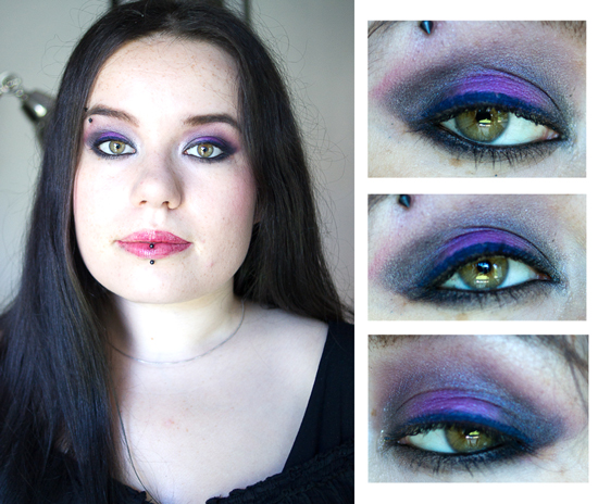Make up : Du smoky violet electrique - Blood is the new Black